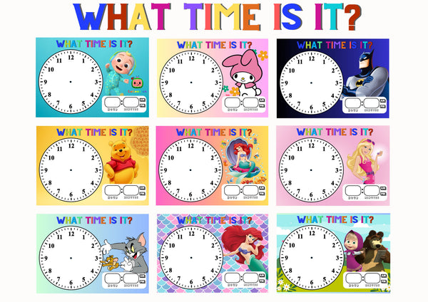 What time is it? Laminated Clock – creativenanay