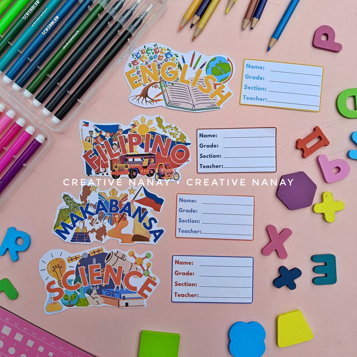 Subject Label Stickers – creativenanay