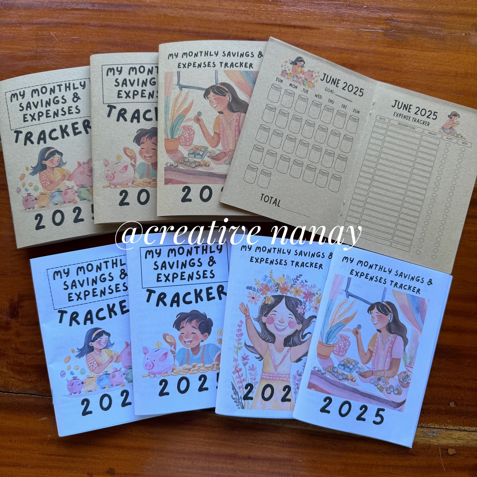 Bundle - Ipon Challenge / Savings & Expenses Tracker 2026 – creativenanay